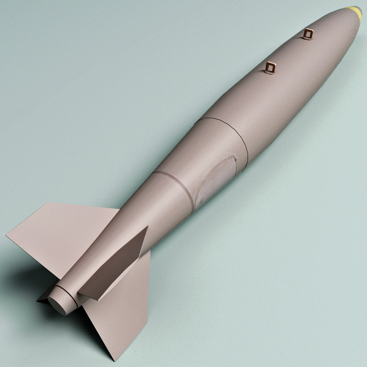 aircraft bomb mk-82 conical 3d model