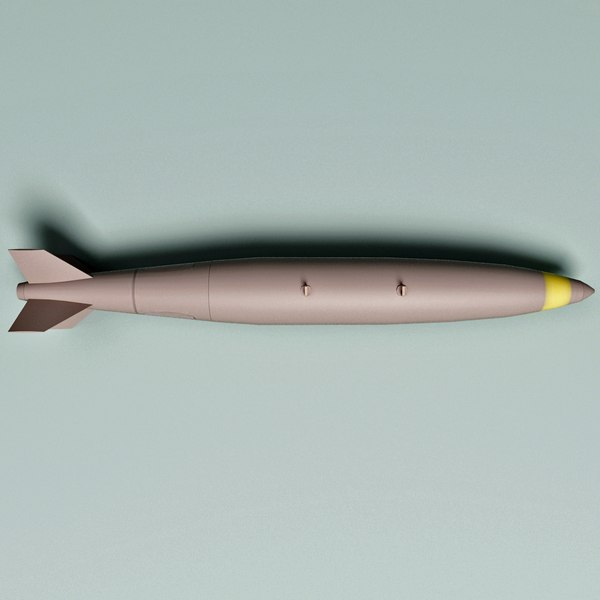 aircraft bomb mk-82 conical 3d model
