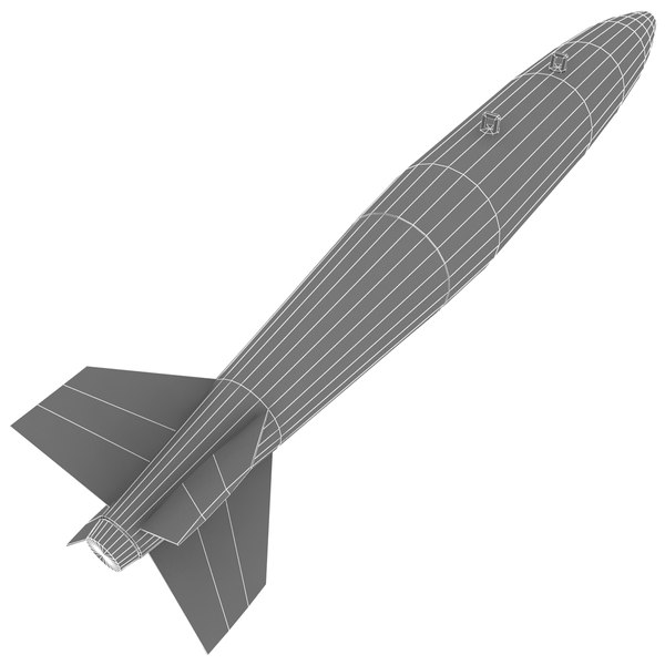 aircraft bomb mk-82 conical 3d model