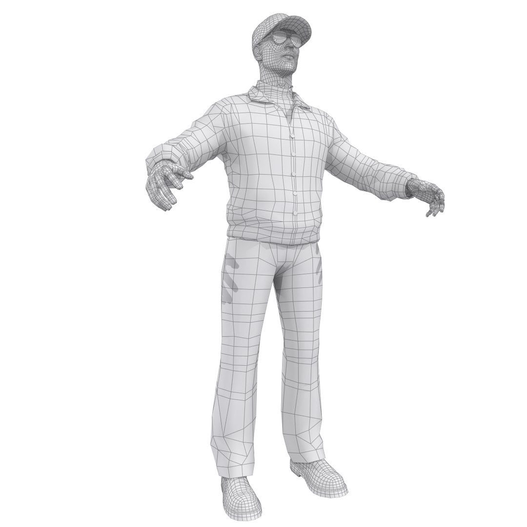 3d Model Truck Driver Man