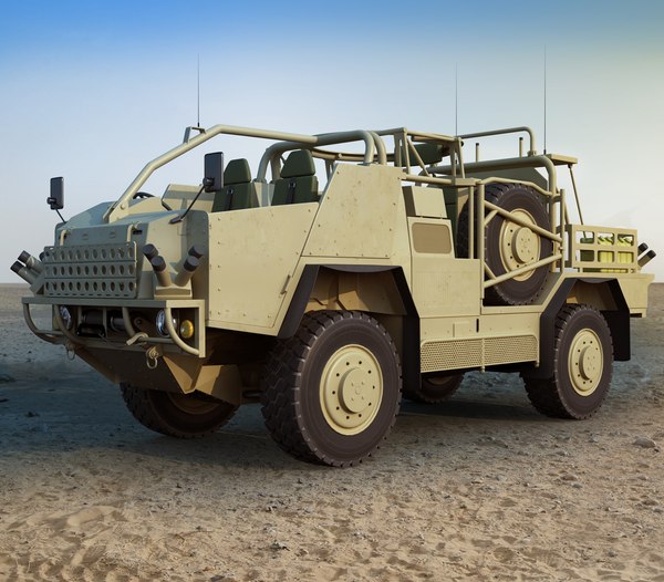 3d model of uk ridgeback resistant vehicle