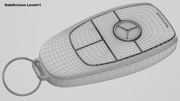 Mercedes Car Key model - TurboSquid 1760830
