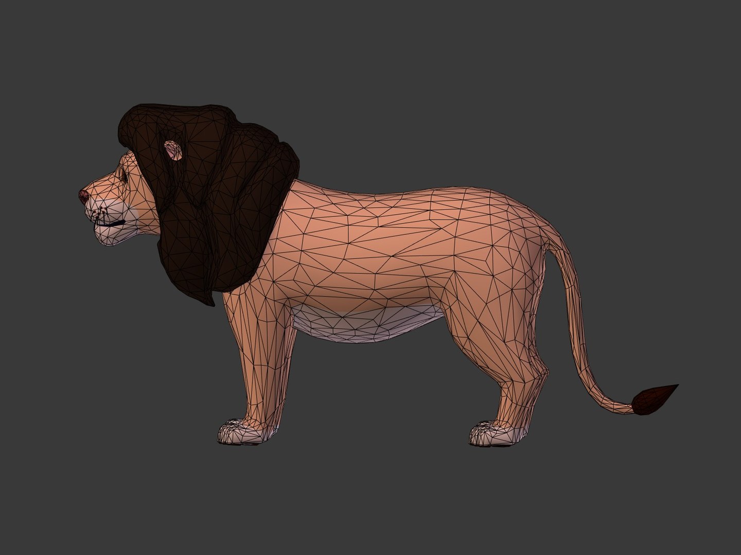 3D Lion Cartoon Model - TurboSquid 1495838