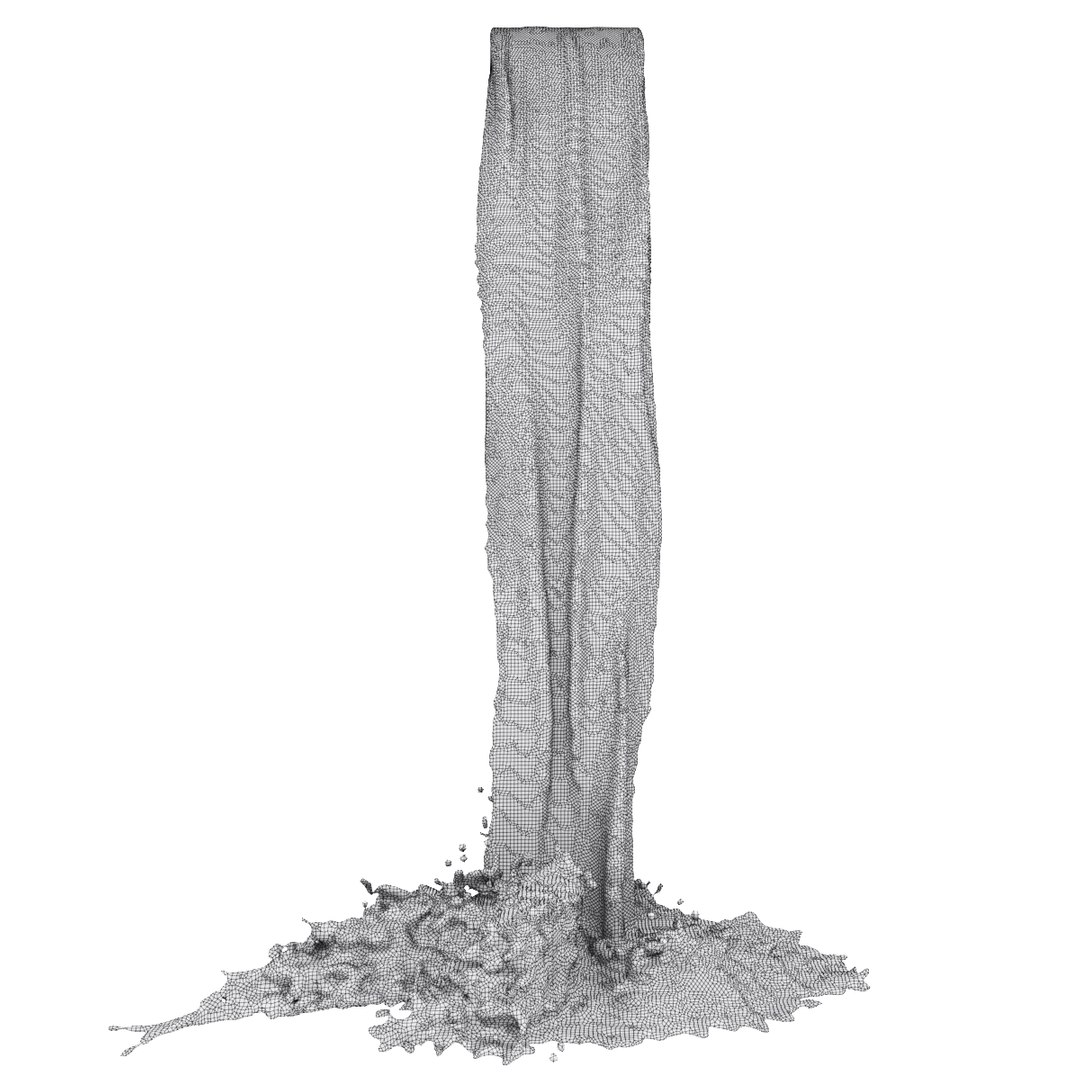 Fall Water Waterfall 3D Model - TurboSquid 1336441