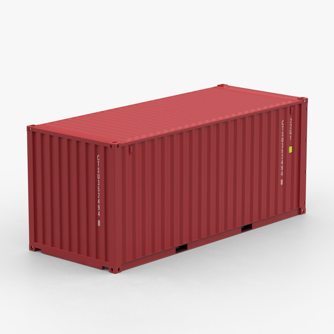 Container 20ft 3D Model - TurboSquid 1553116