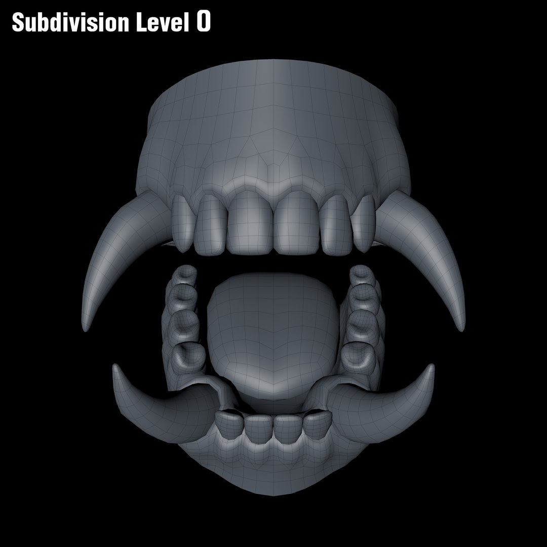 3D Orc Teeth Model - TurboSquid 1981574