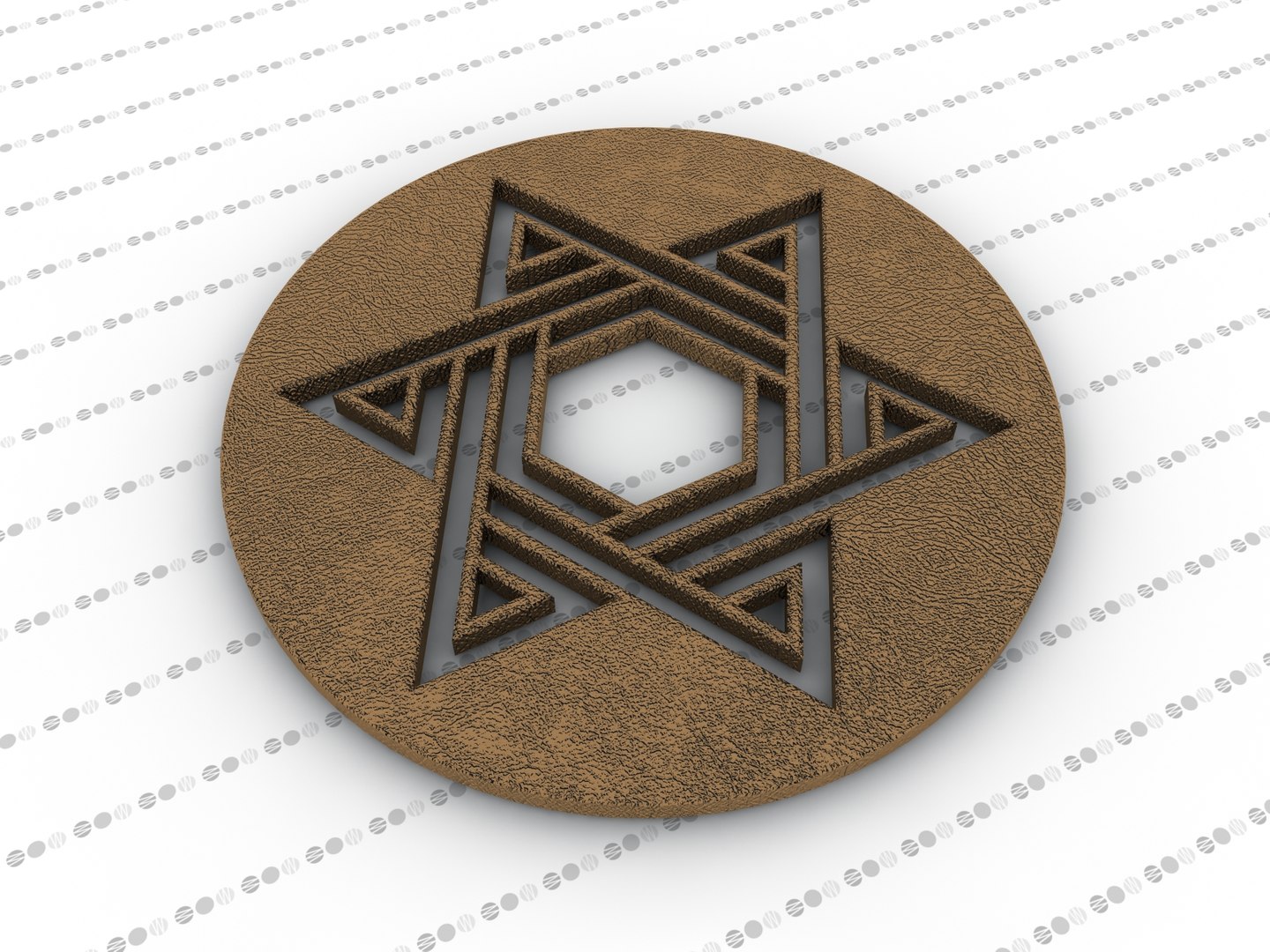 Star David Medallion 3D - TurboSquid 1417008