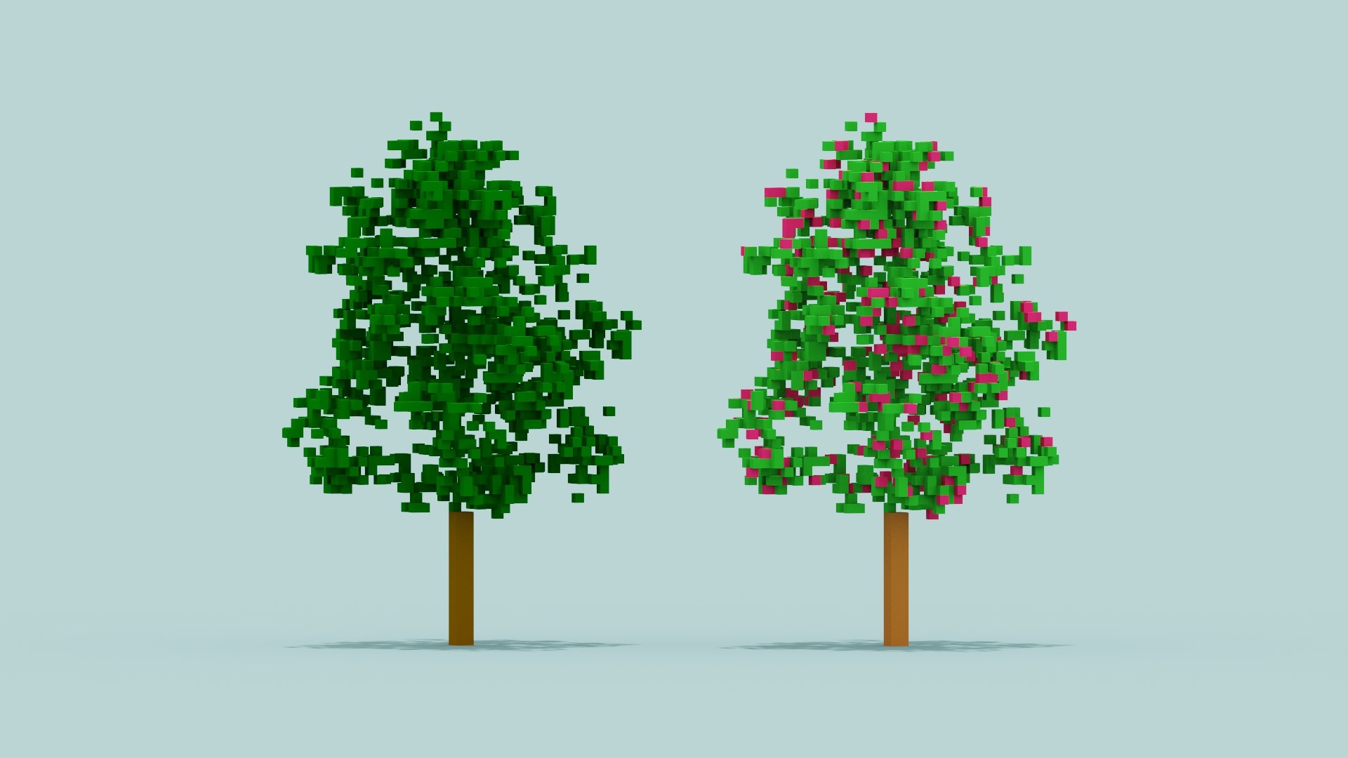 3D Voxel Tree Model - TurboSquid 1858826
