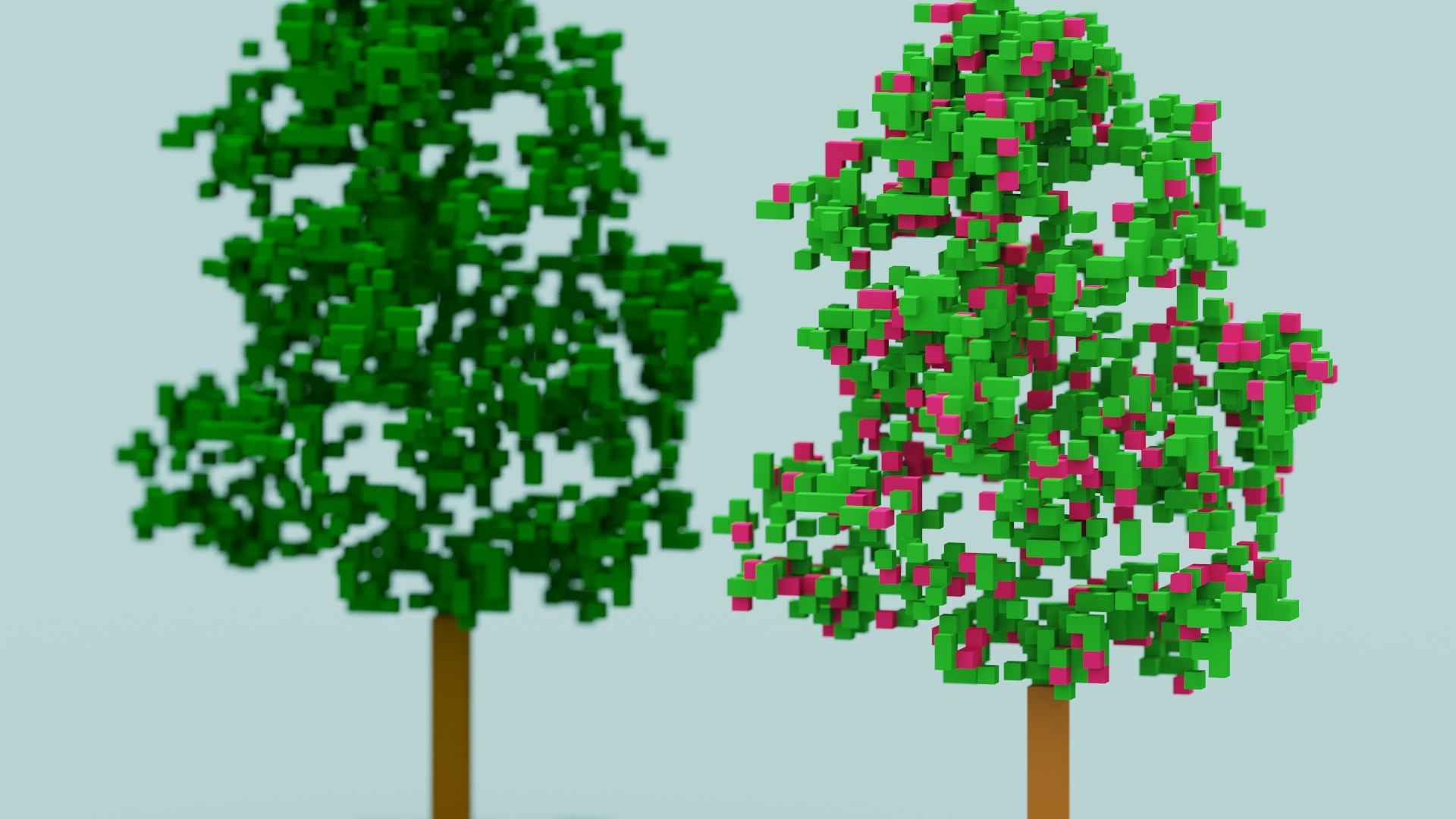 3D Voxel Tree Model - TurboSquid 1858826