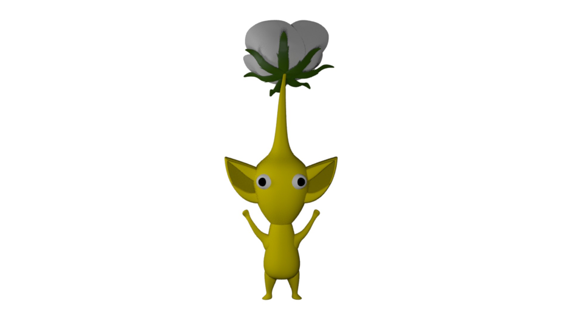 Yellow Flower Pikmin 3D Model - TurboSquid 1640214