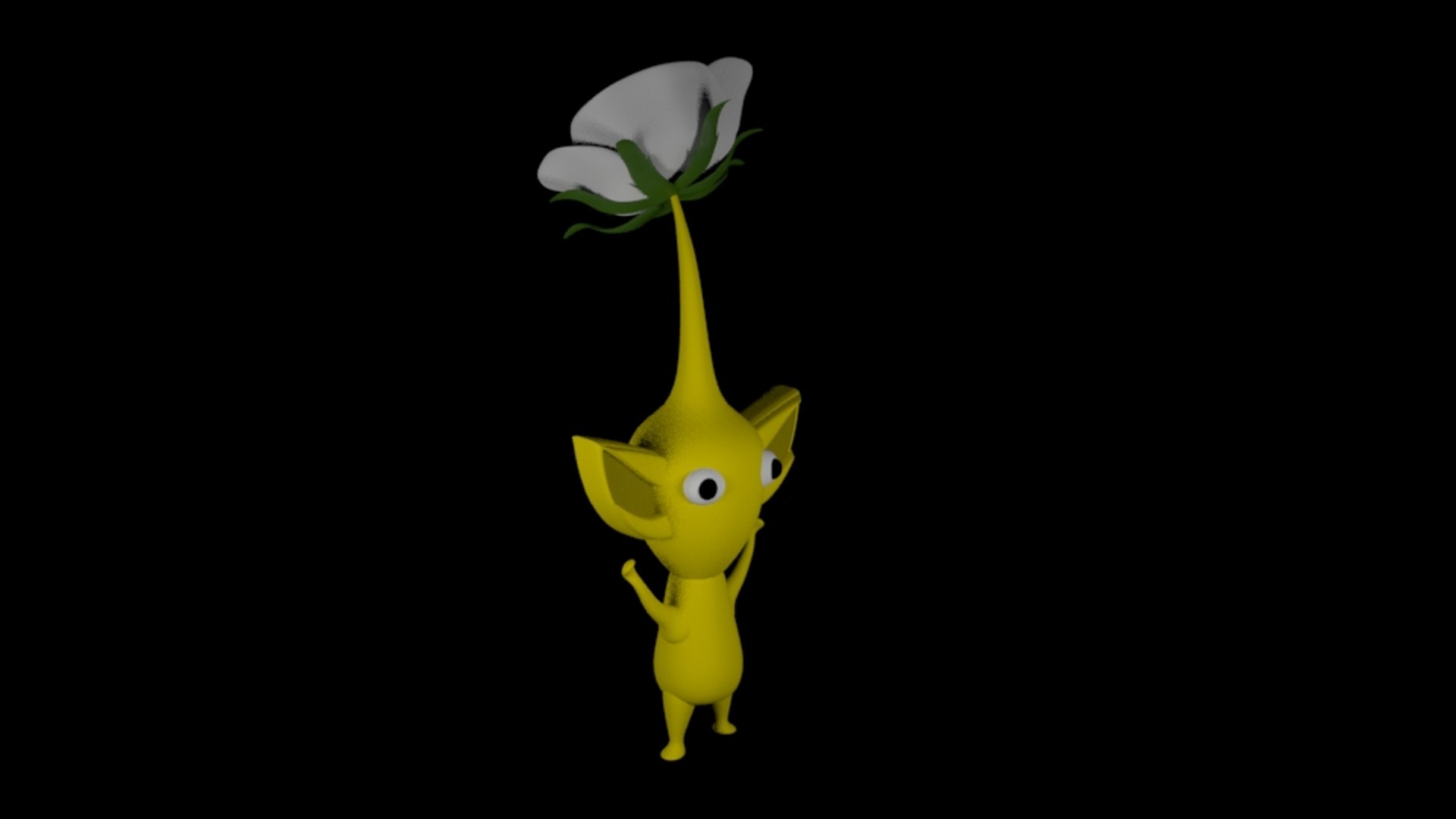 Yellow Flower Pikmin 3D Model - TurboSquid 1640214