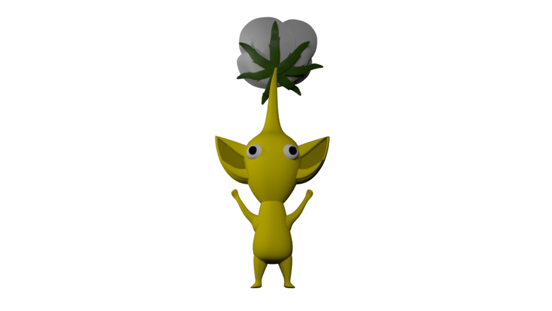 Yellow Flower Pikmin 3D Model - TurboSquid 1640214
