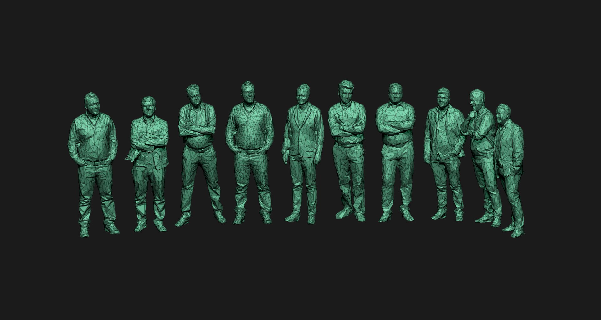 3D 10 People Crowds Model - TurboSquid 1460509