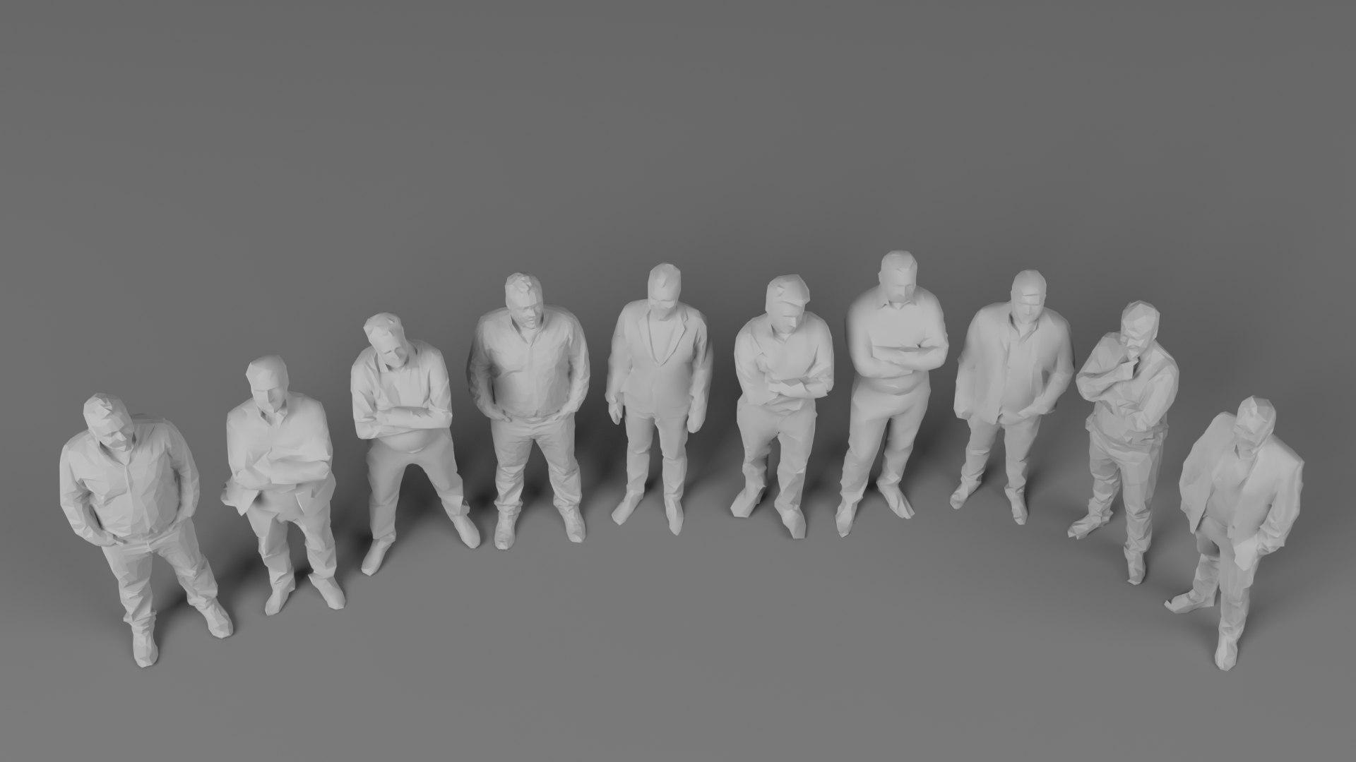 3D 10 People Crowds Model - TurboSquid 1460509