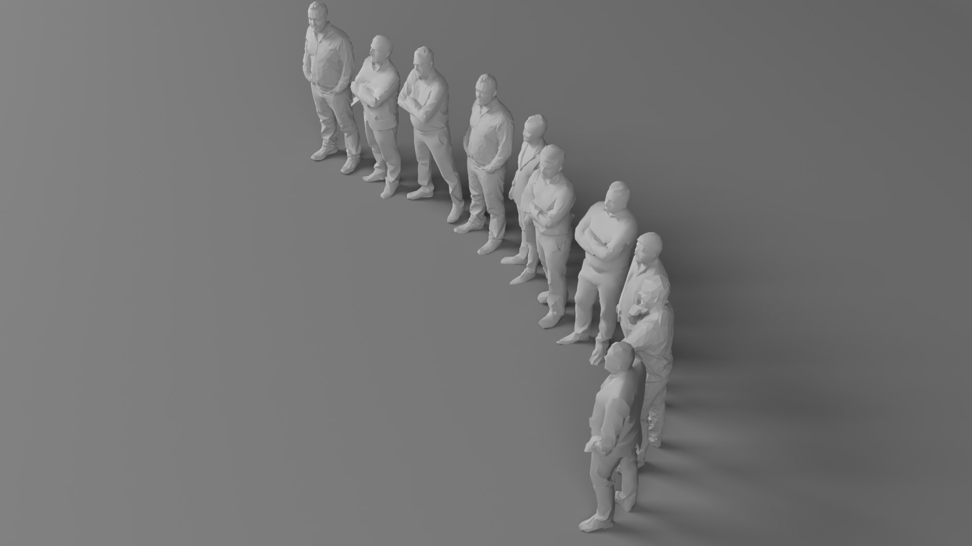 3D 10 People Crowds Model - TurboSquid 1460509