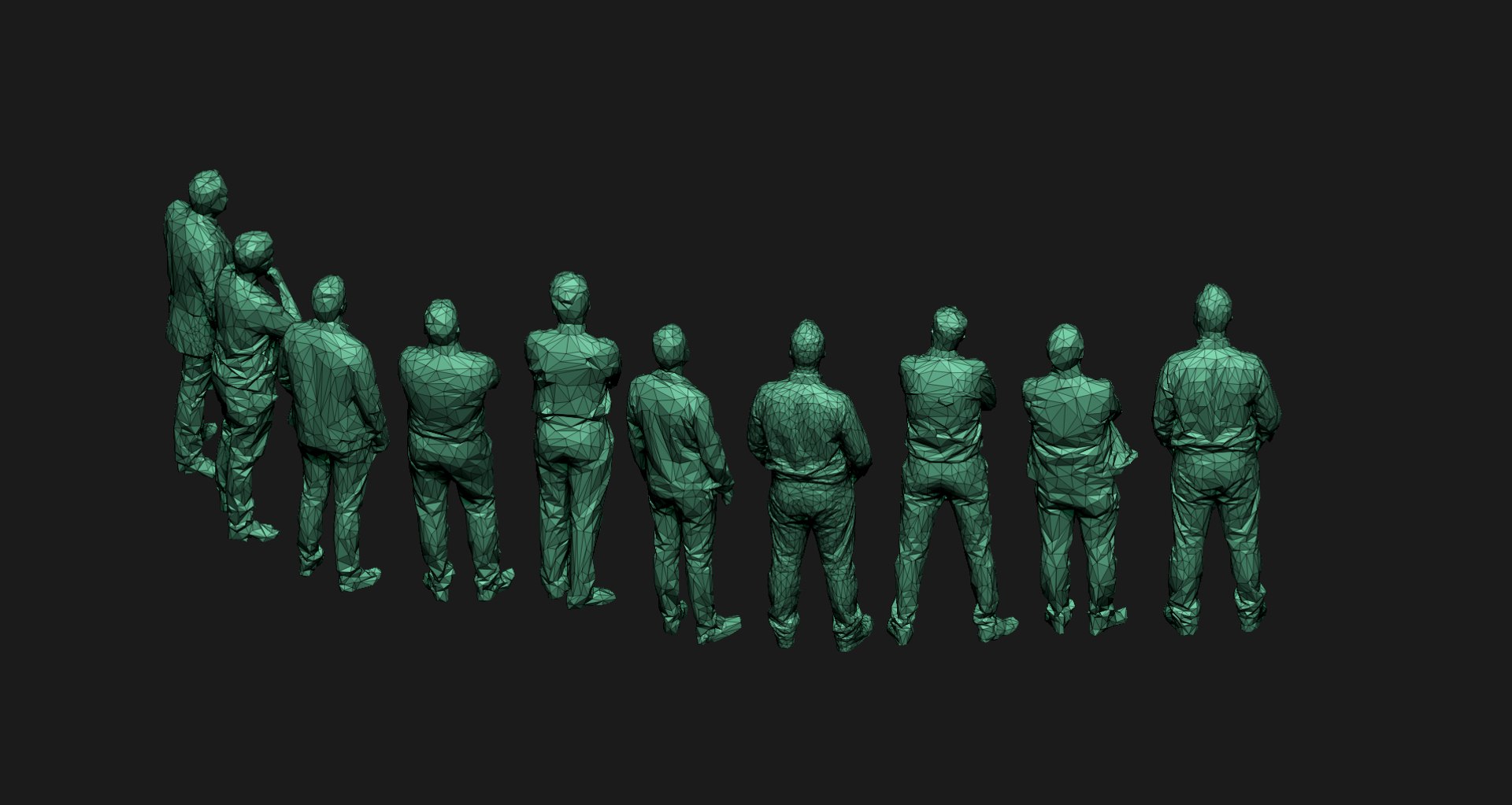 3D 10 People Crowds Model - TurboSquid 1460509