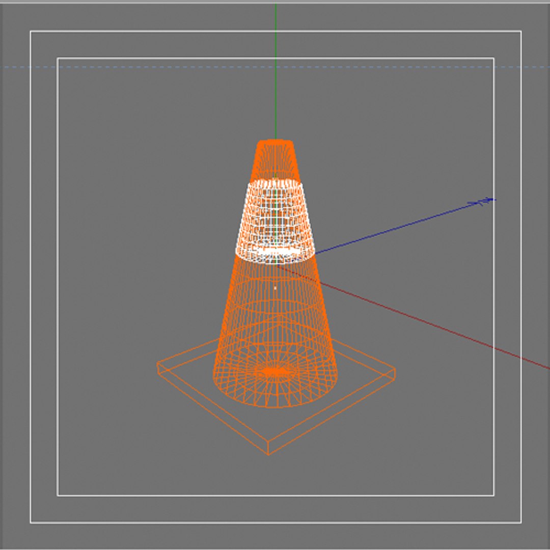 3d model traffic cone