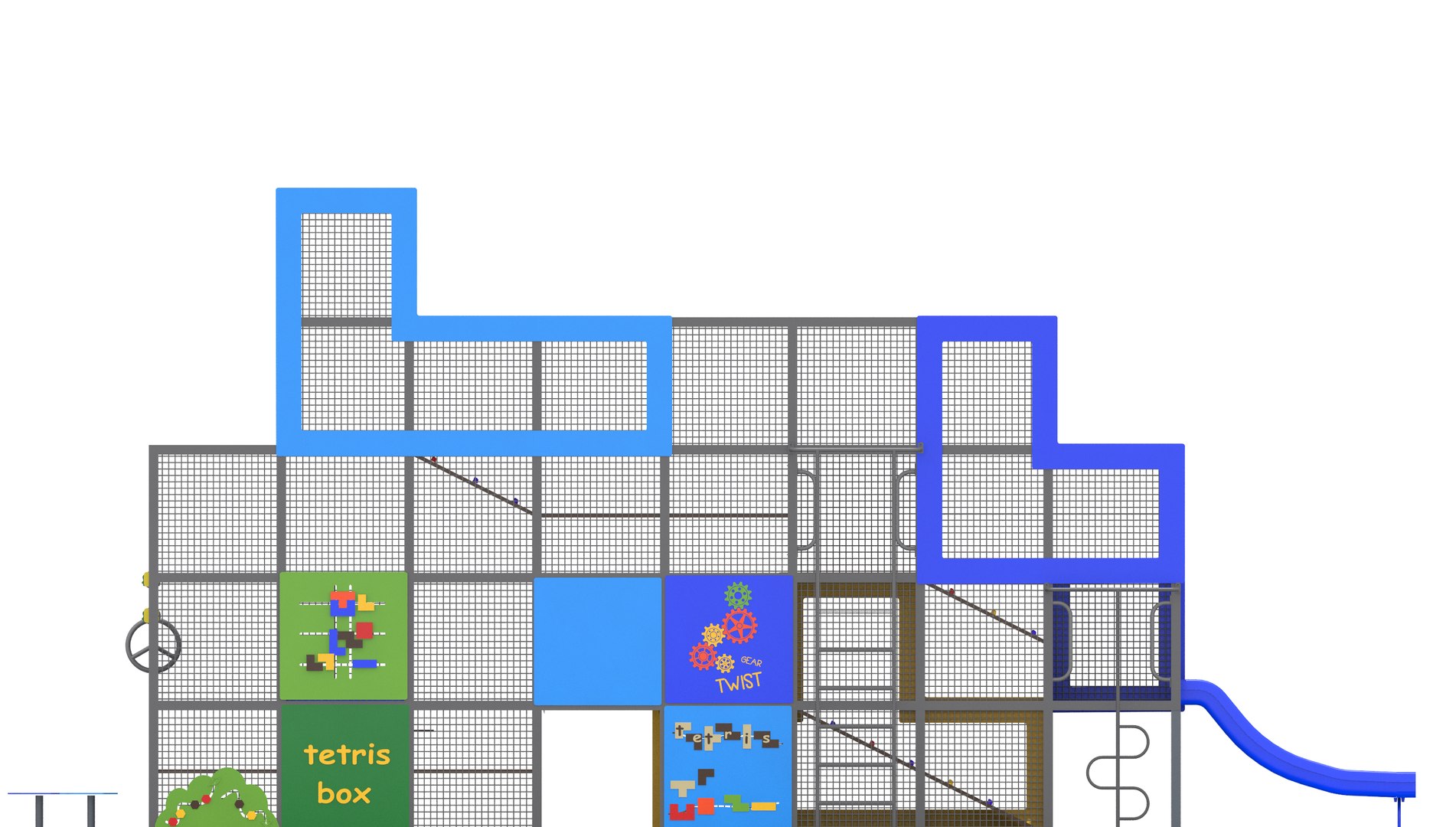 3D Tetris Boxes Playground Model - TurboSquid 1779264