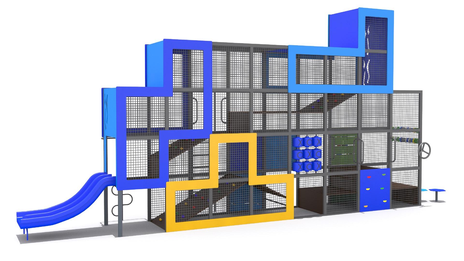 3D Tetris Boxes Playground Model - TurboSquid 1779264