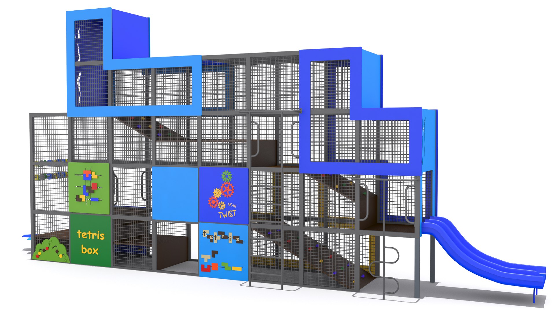 3D Tetris Boxes Playground Model - TurboSquid 1779264