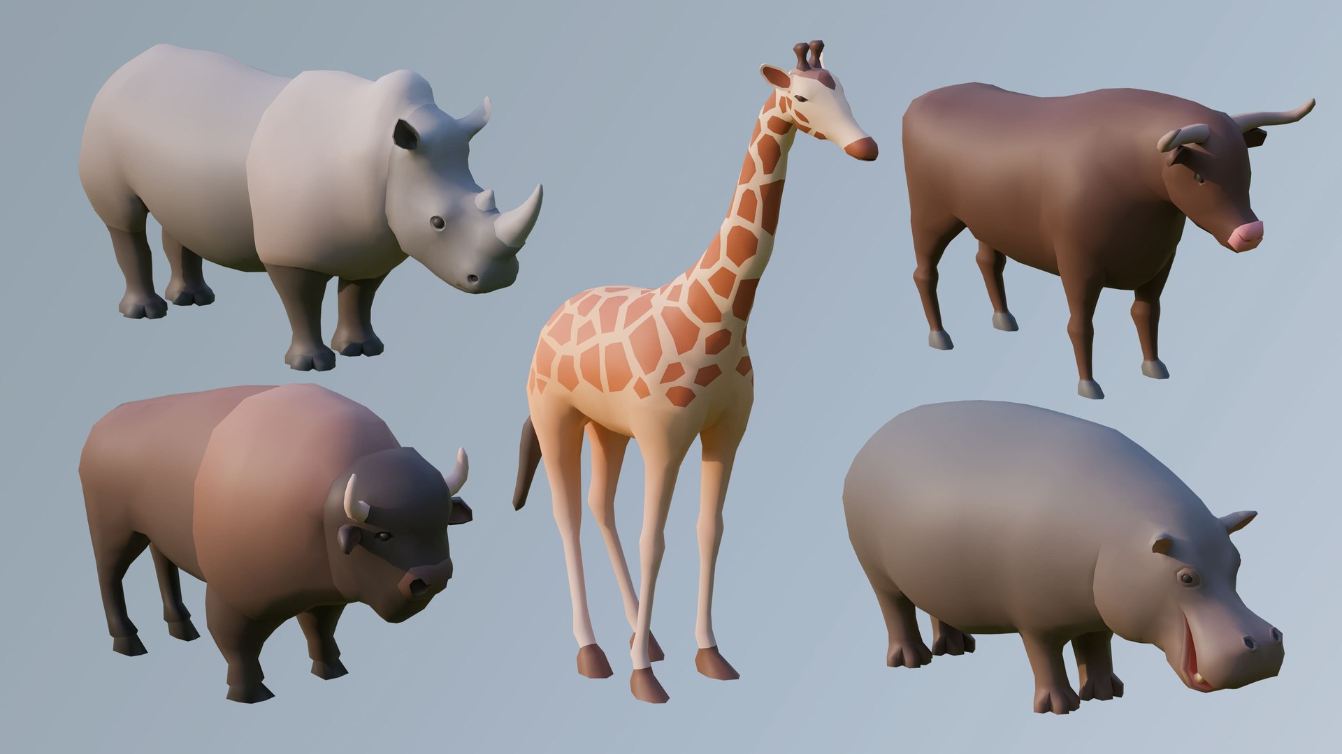 Animals 1 3D Model - TurboSquid 2088515