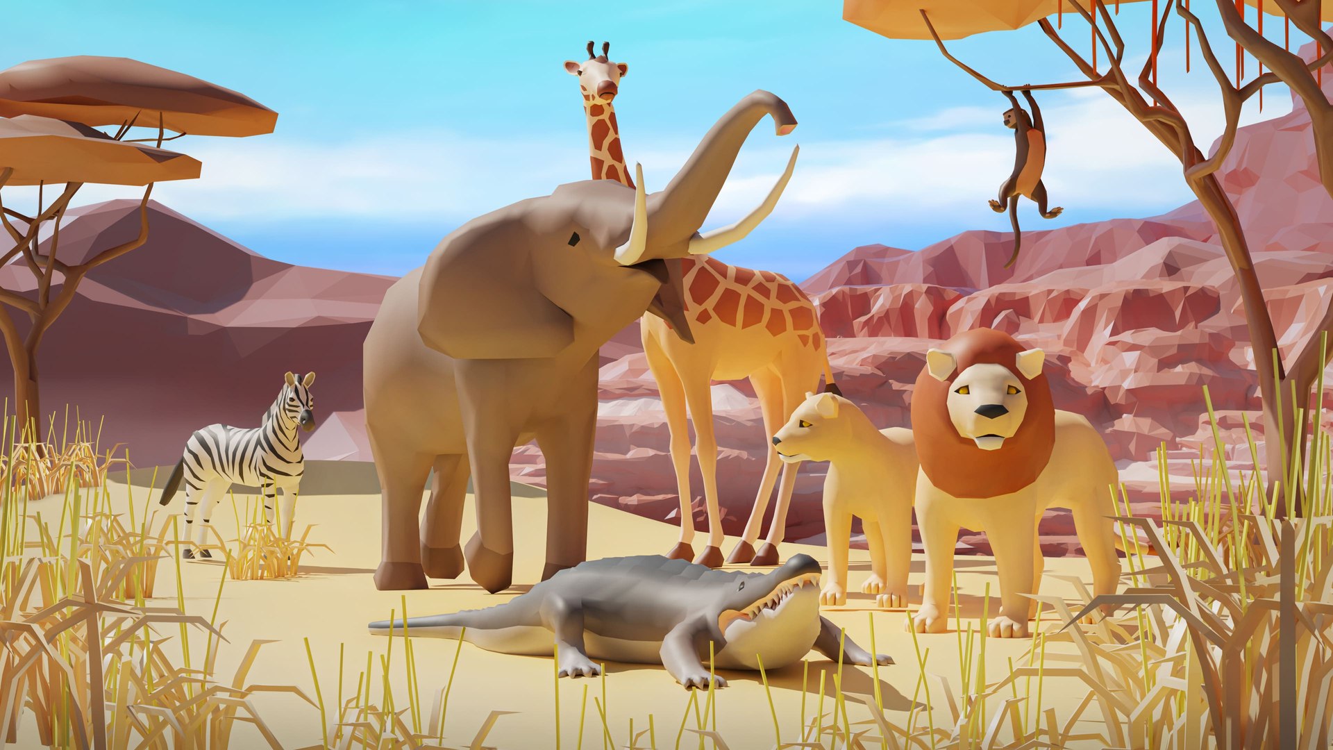 Animals 1 3D Model - TurboSquid 2088515