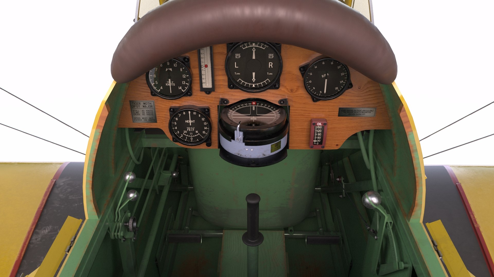 De Havilland DH-82 Tiger Moth 3D - TurboSquid 2388940