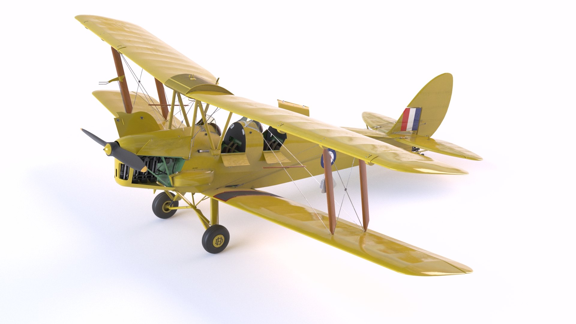 De Havilland DH-82 Tiger Moth 3D - TurboSquid 2388940