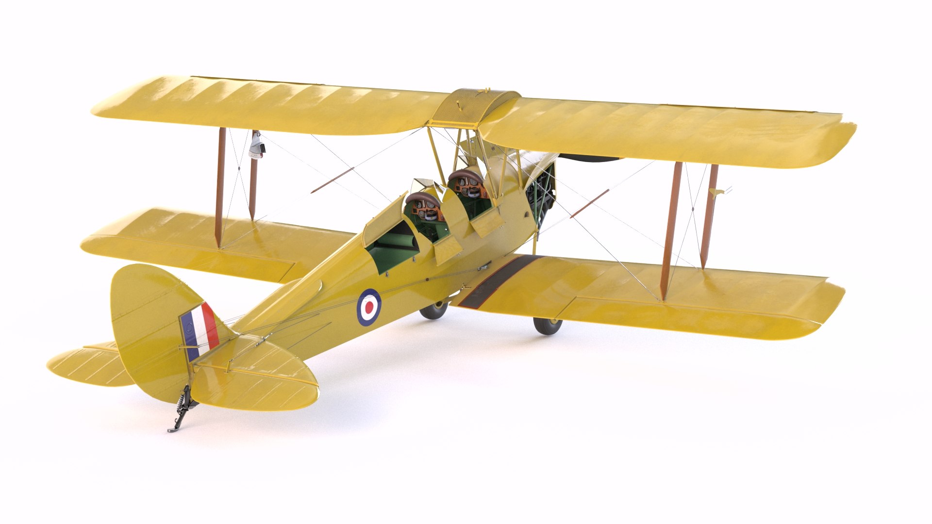 De Havilland DH-82 Tiger Moth 3D - TurboSquid 2388940