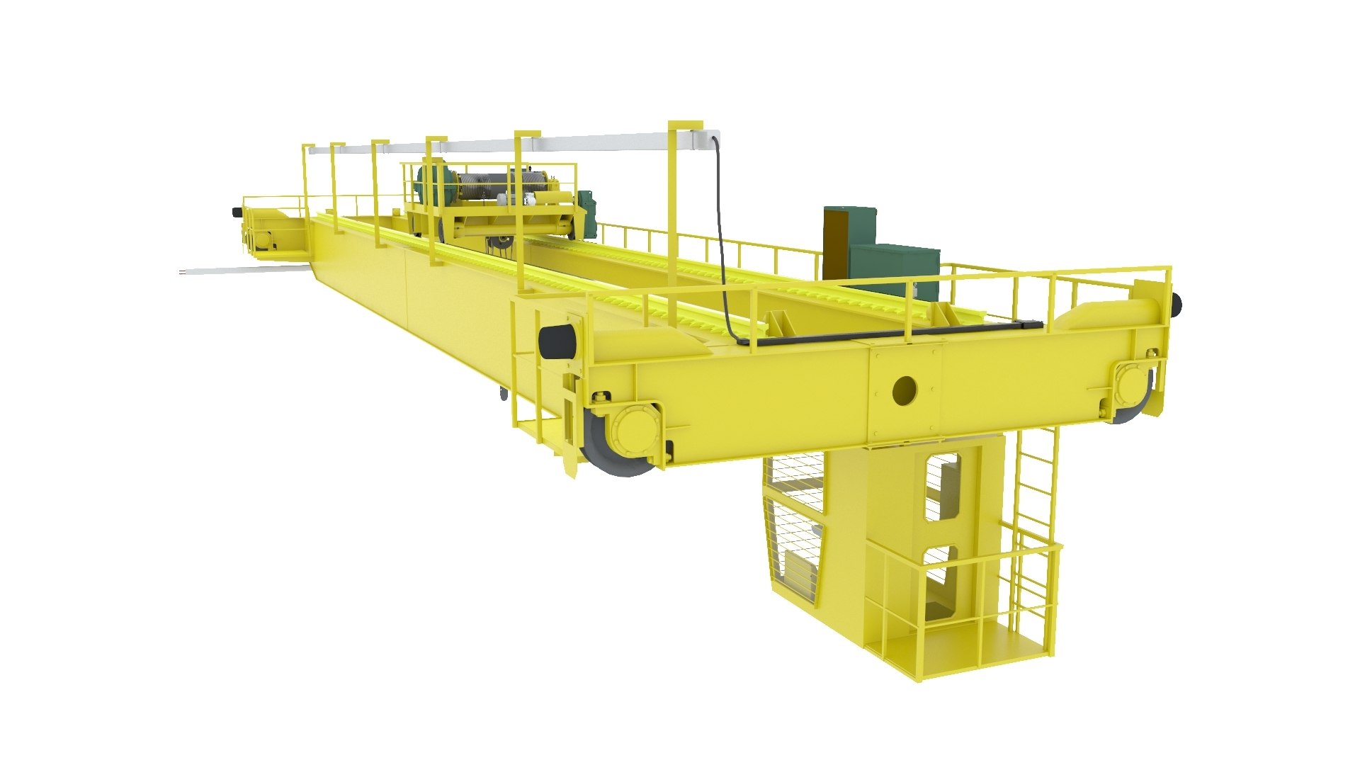 Overhead Crane 3D Model - TurboSquid 1941563