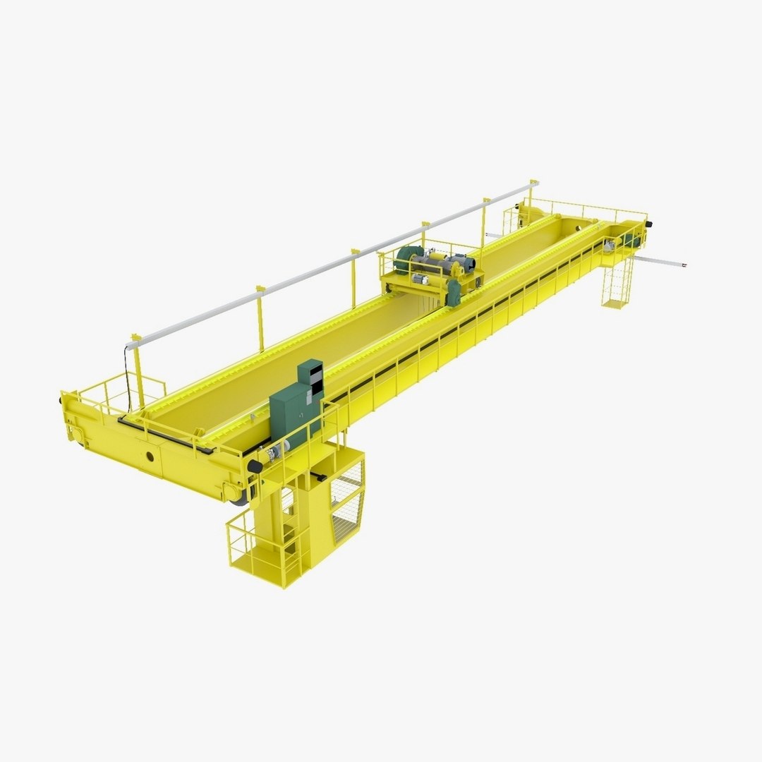 Overhead Crane 3D Model - TurboSquid 1941563