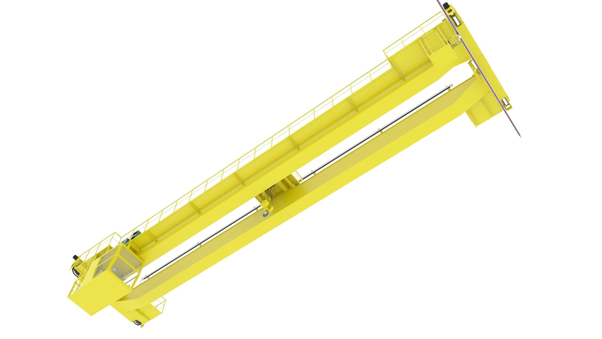 Overhead Crane 3D Model - TurboSquid 1941563