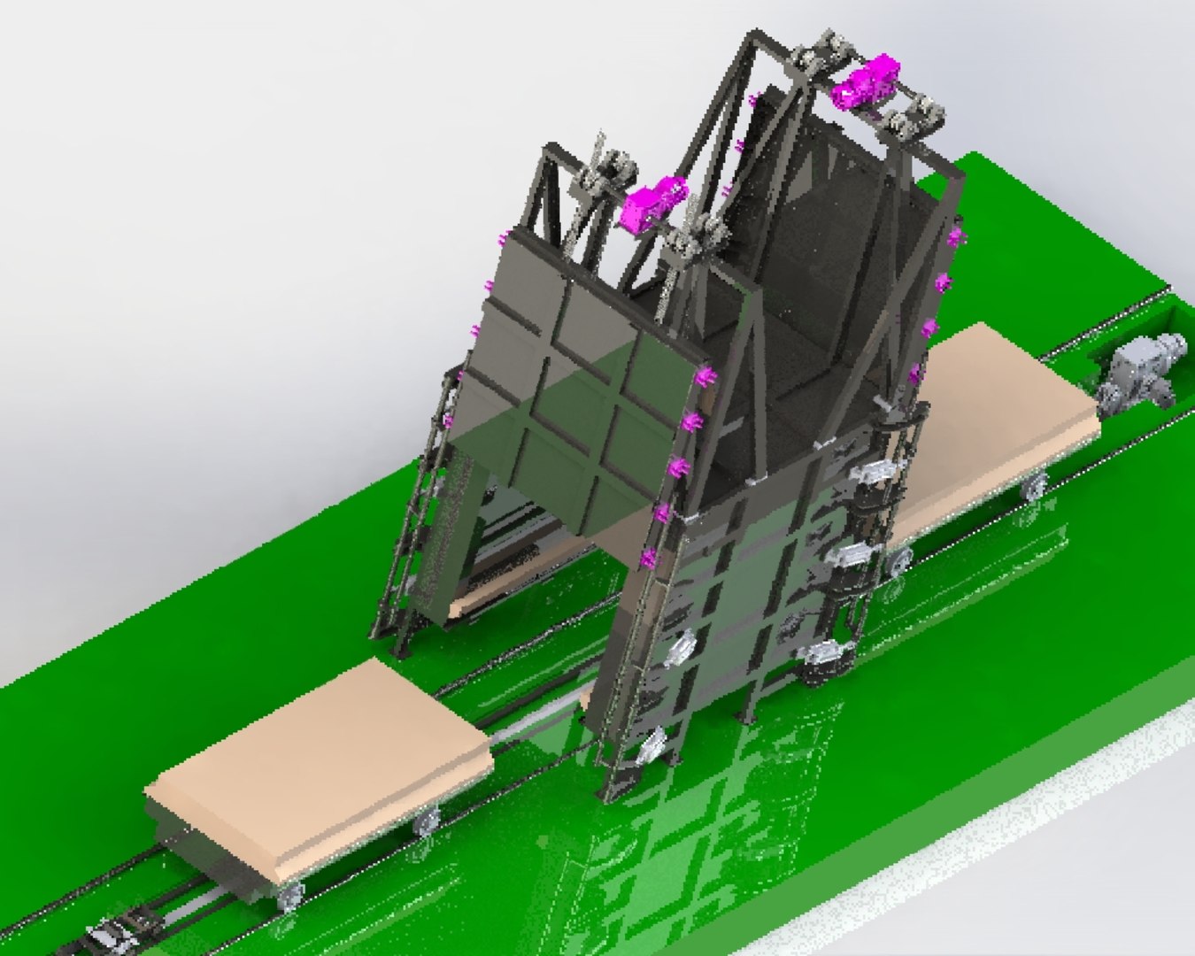3D INDUSTRIAL METAL ANNEALING -STRESS RELIEF FURNACE- FURNACE Model ...
