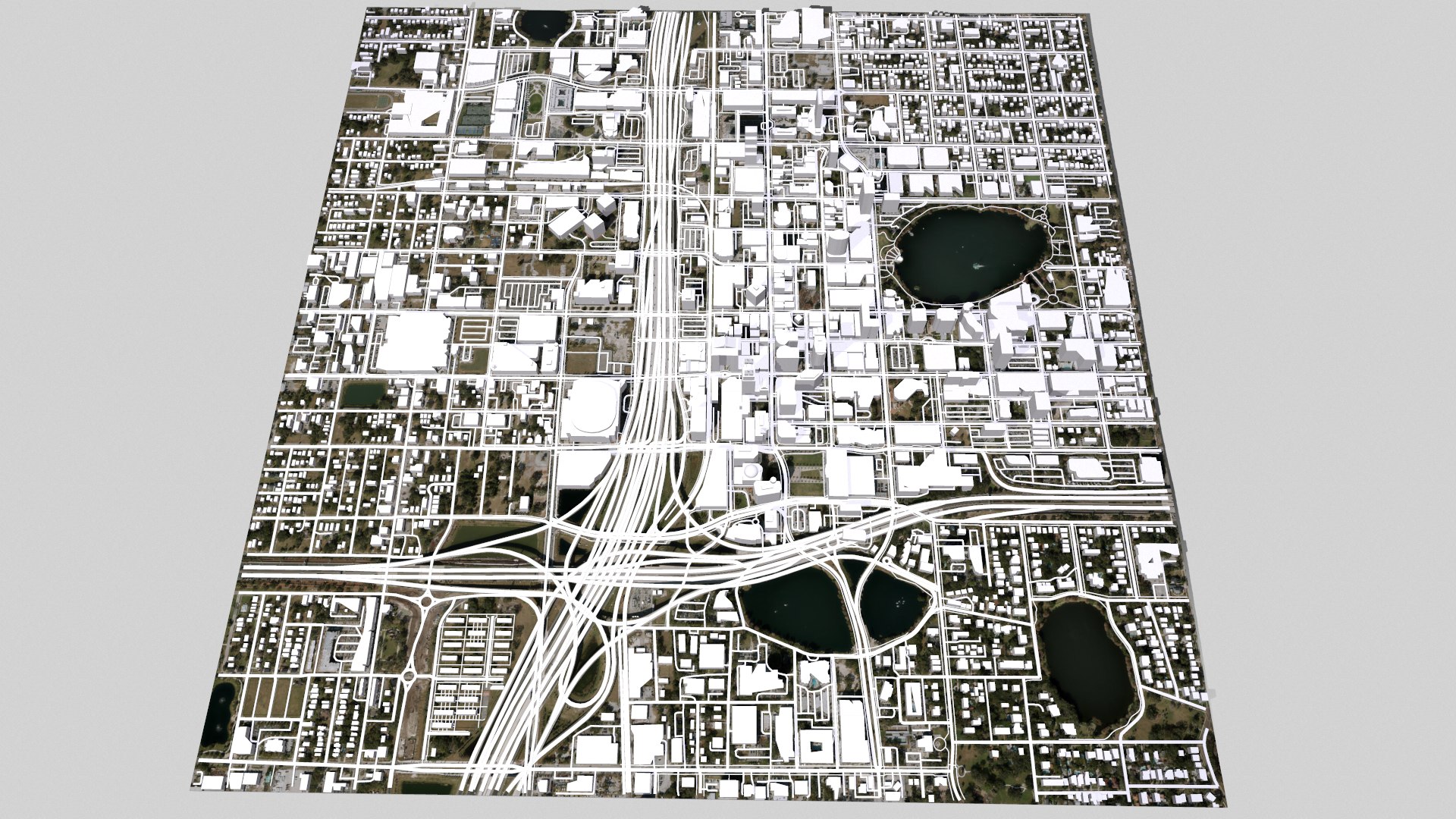 Cityscape Orlando Florida USA Model - TurboSquid 2311066