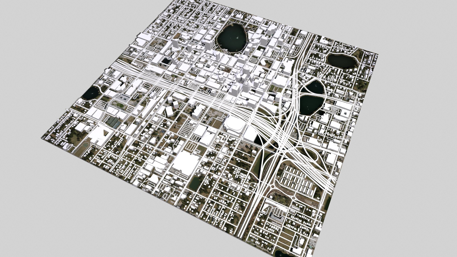 Cityscape Orlando Florida USA Model - TurboSquid 2311066