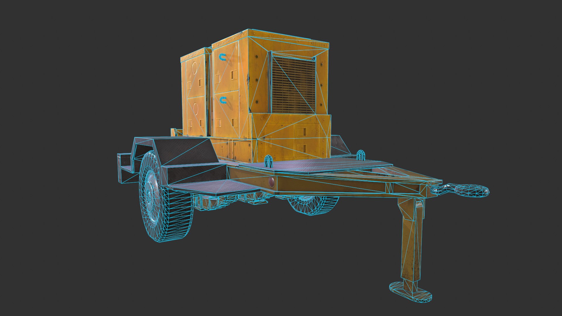 Mobile Generator 3D model - TurboSquid 1936169
