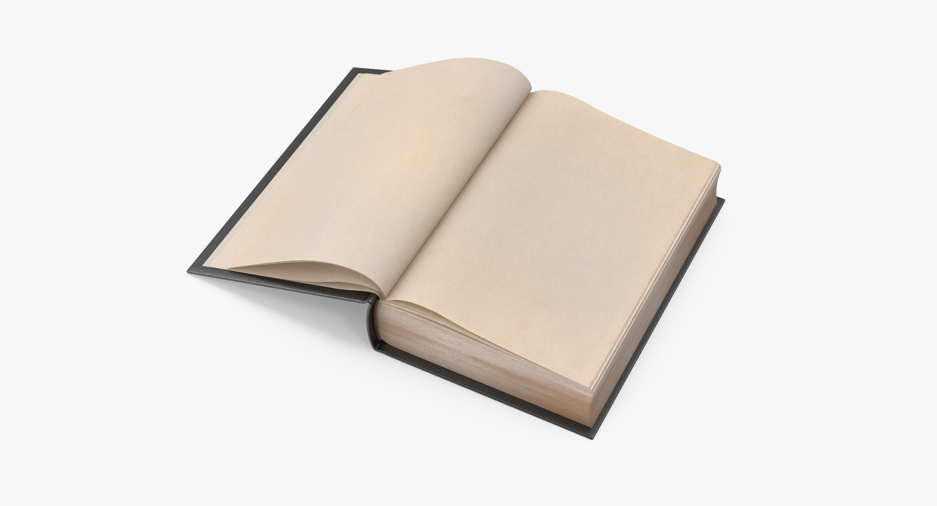 3d Classic Book 01 Open