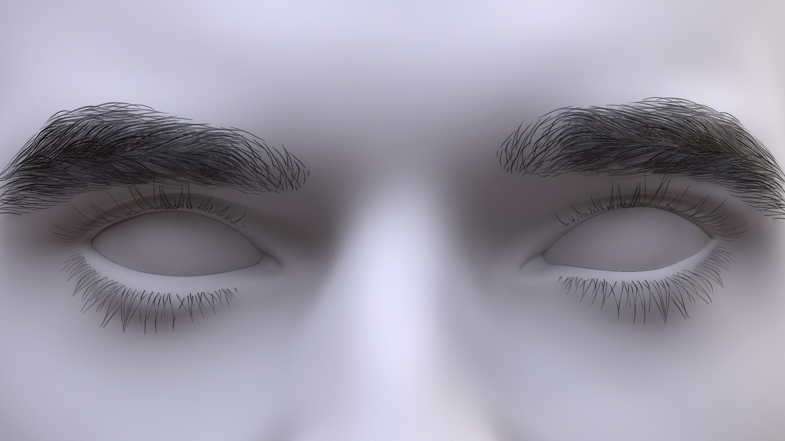 Mans Eyebrows and Eyelashes model - TurboSquid 1889307