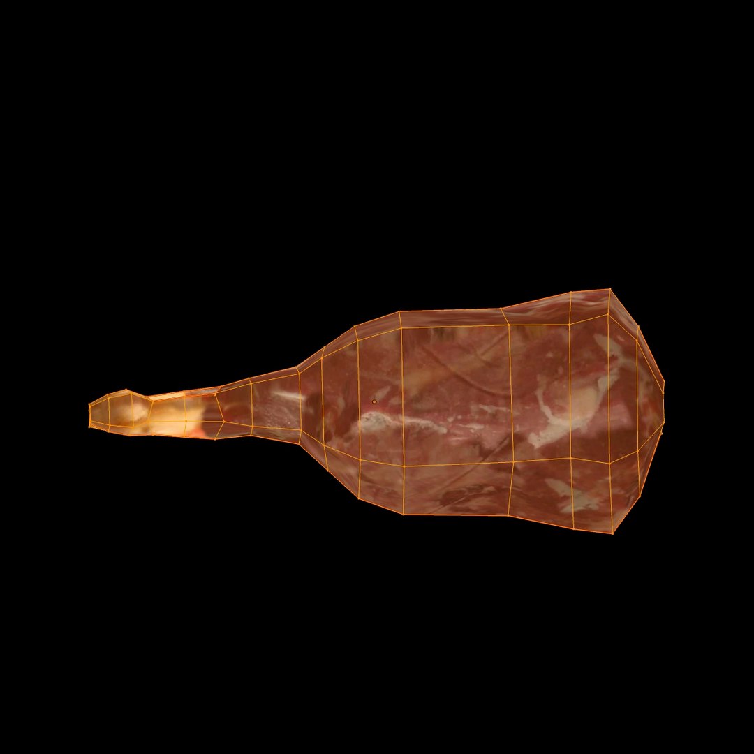 3d Raw Leg Meat Model