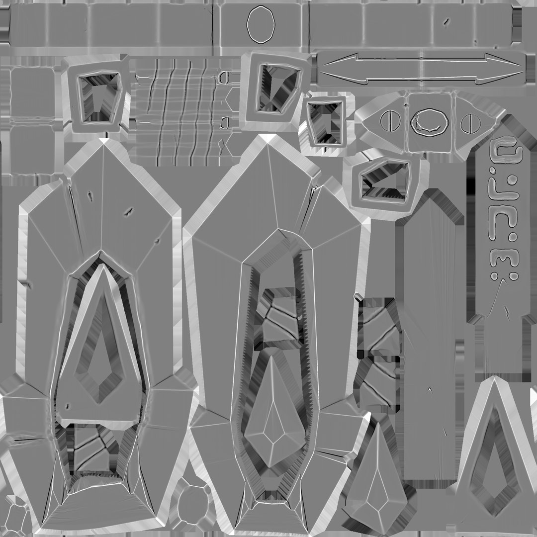 Stylized Sword With Runes 3D Model - TurboSquid 1860985