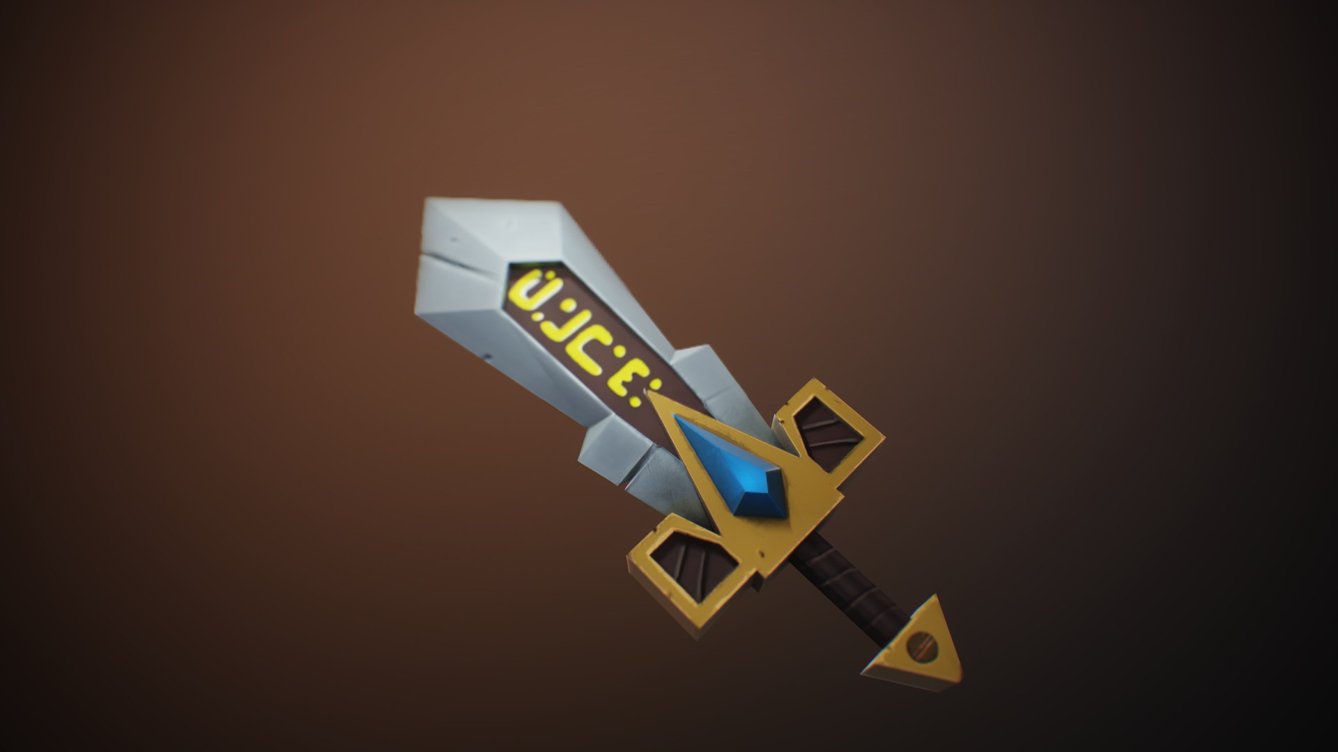 Stylized Sword With Runes 3D Model - TurboSquid 1860985