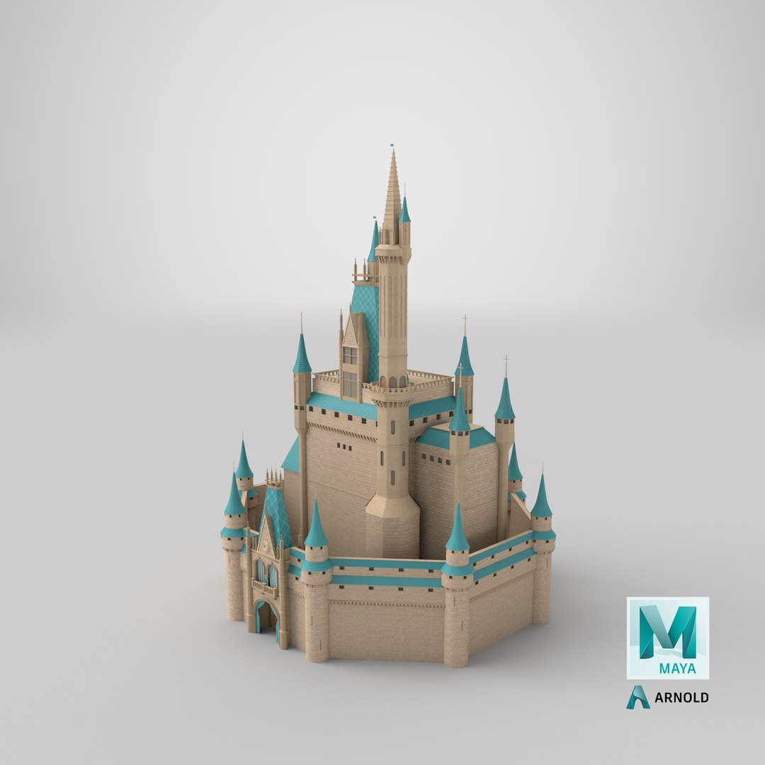 3D castle disney style model - TurboSquid 1462012