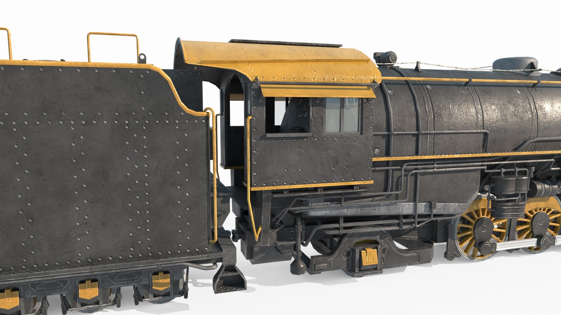 3D Old Style Gasoline Locomotive Model - TurboSquid 2359706