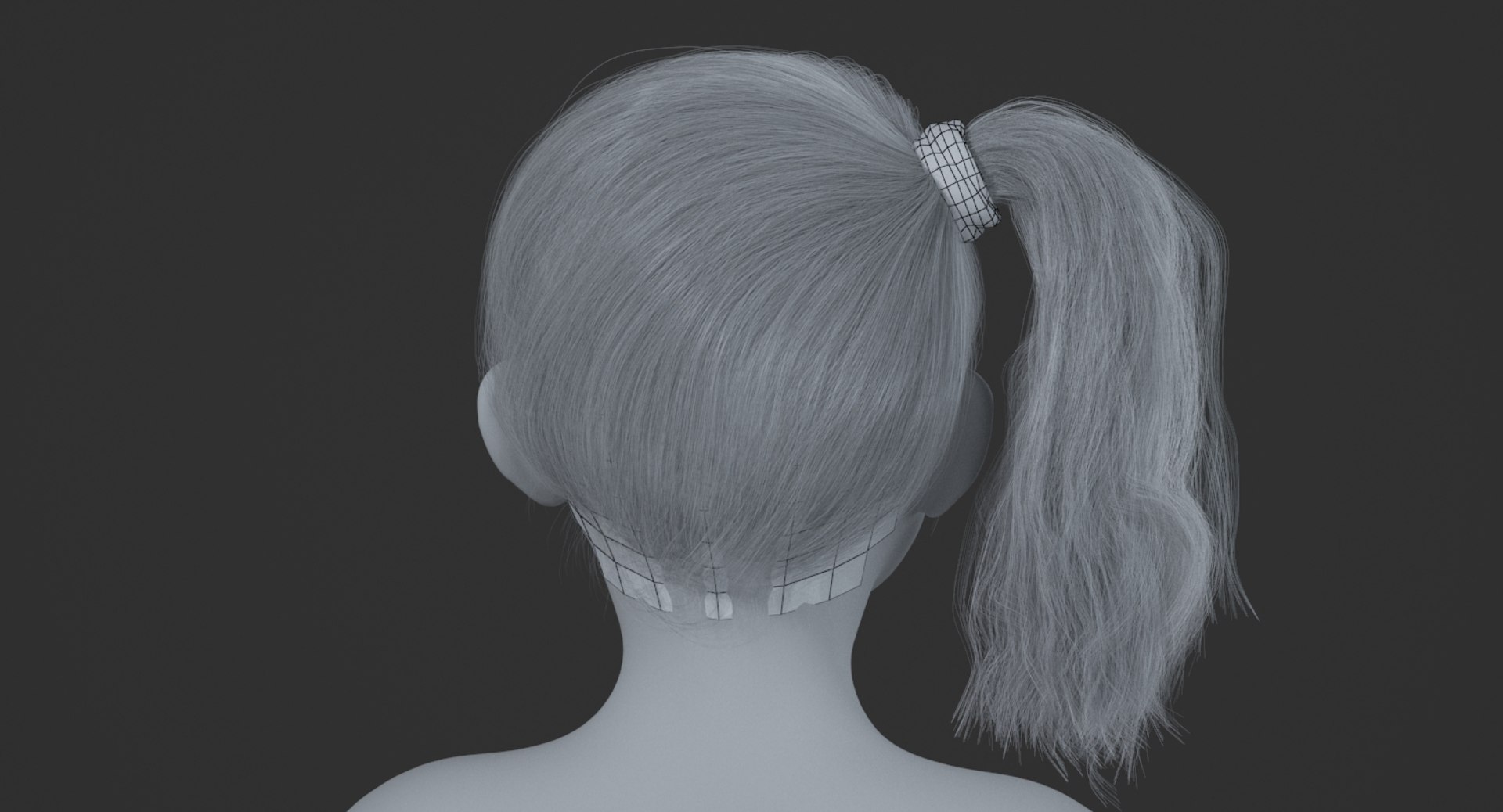 Realistic Hairstyle Hair Fur 3D Model - TurboSquid 1395565