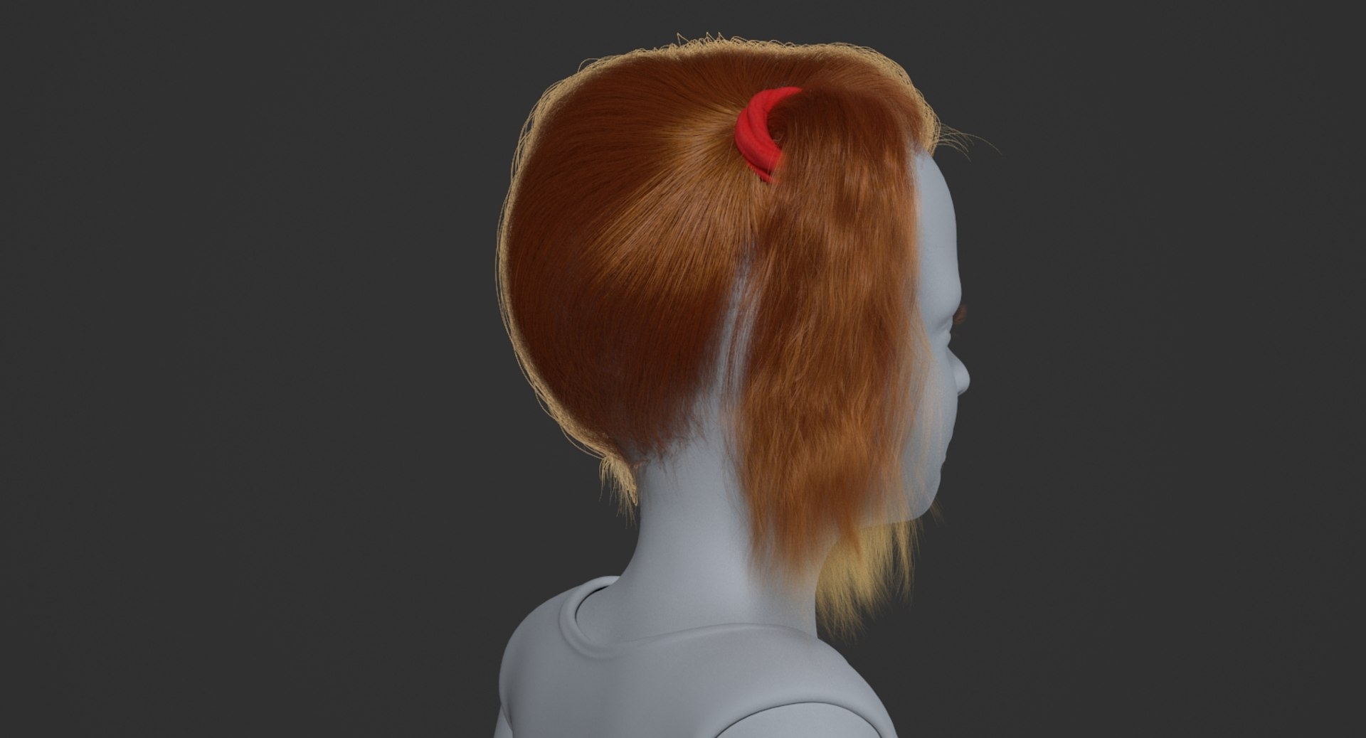 Realistic Hairstyle Hair Fur 3D Model - TurboSquid 1395565