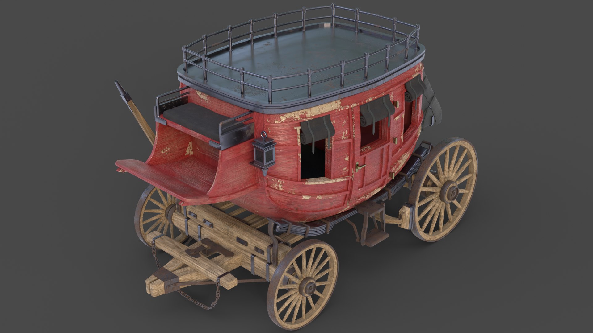 3D Stage Coach Wagon - TurboSquid 2067720