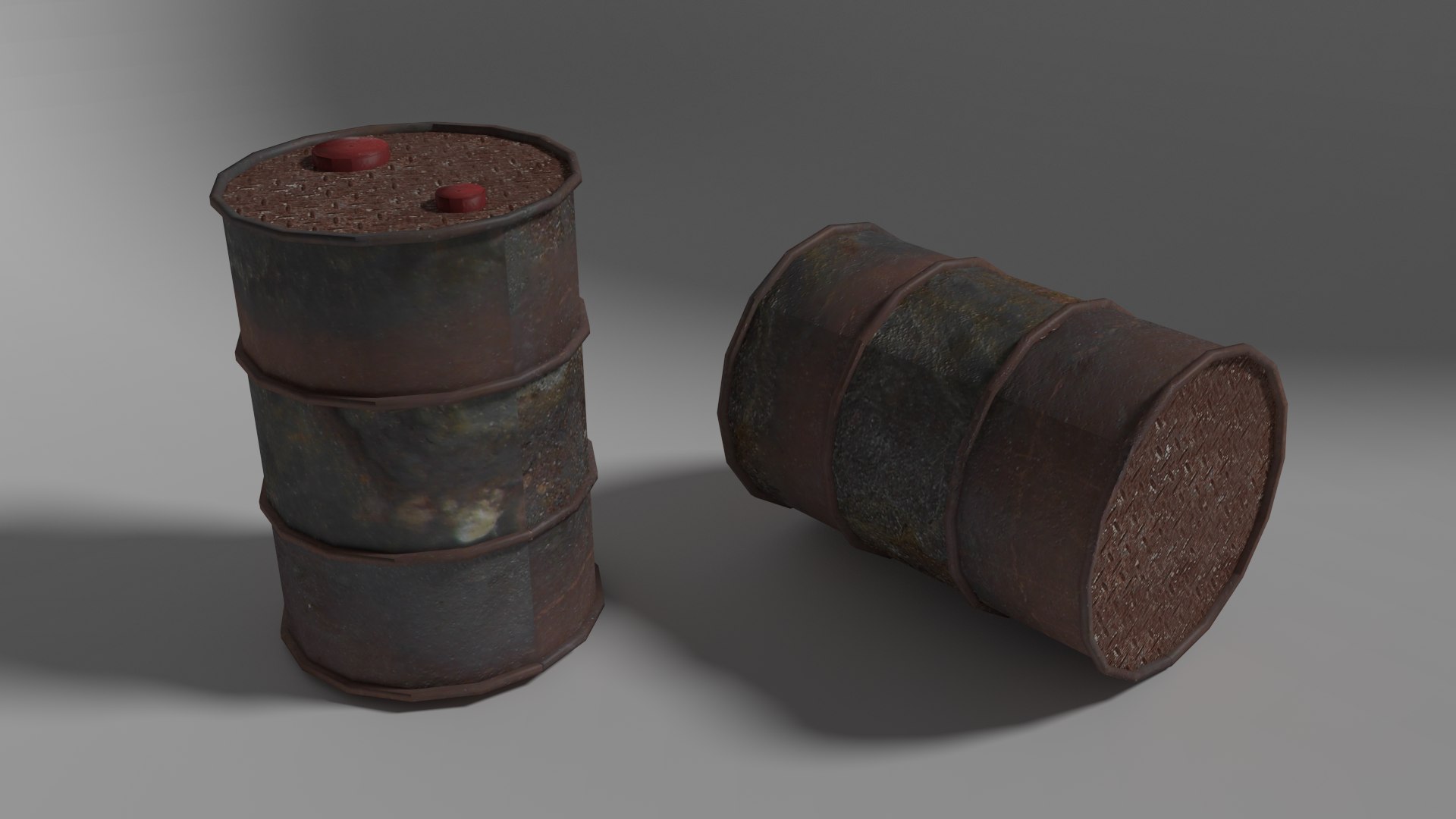 Free Fbx Mode Metal Barrel