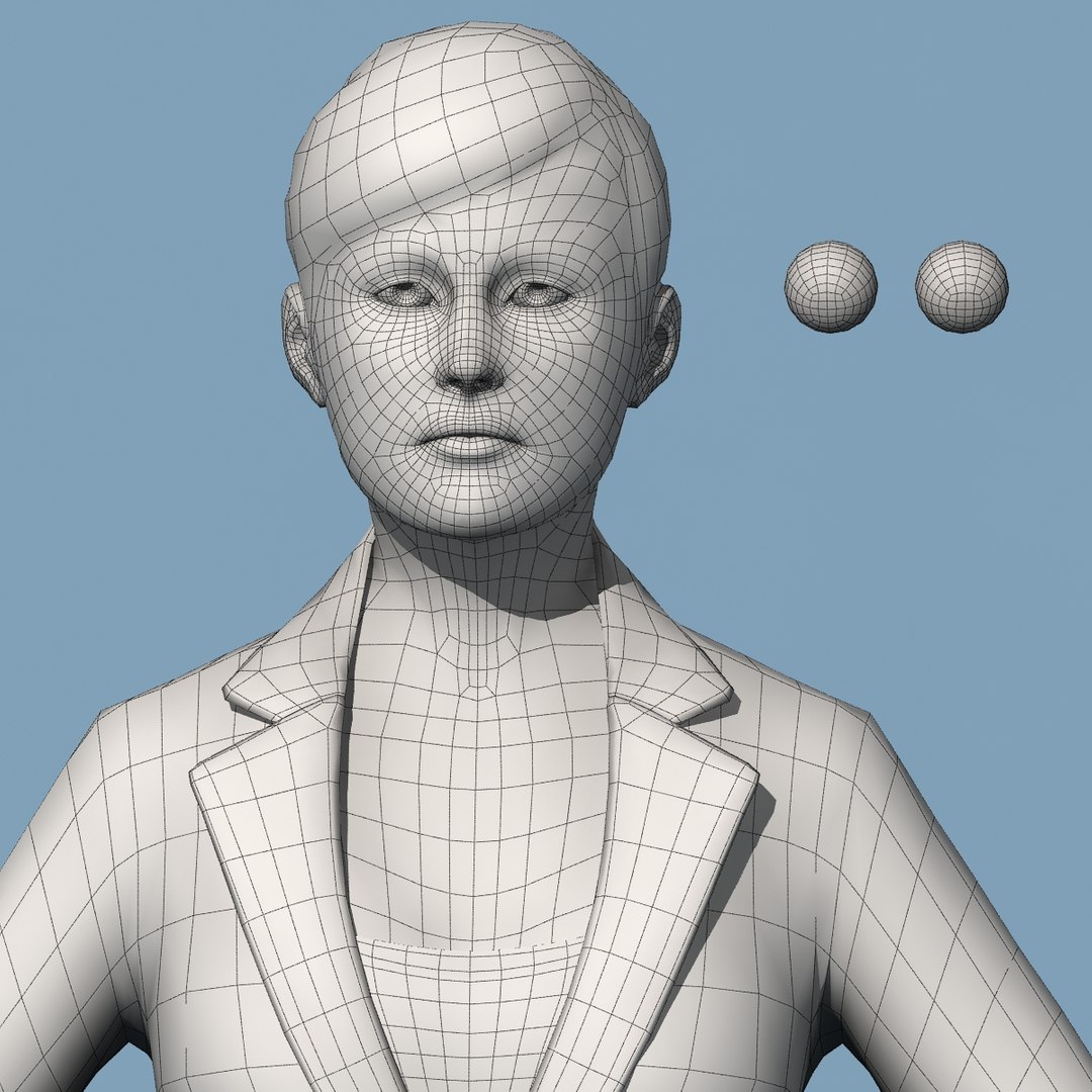 3ds Max Resolution Human Female