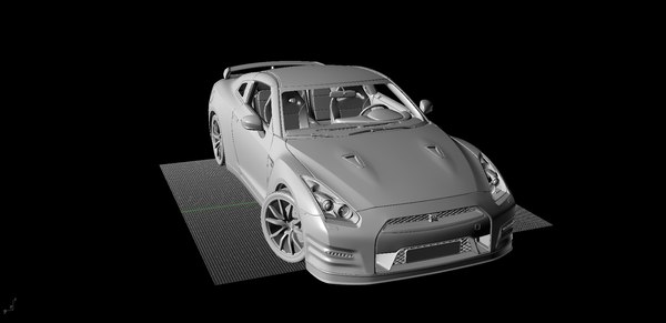 3d nissan gt-r nismo 2017 model