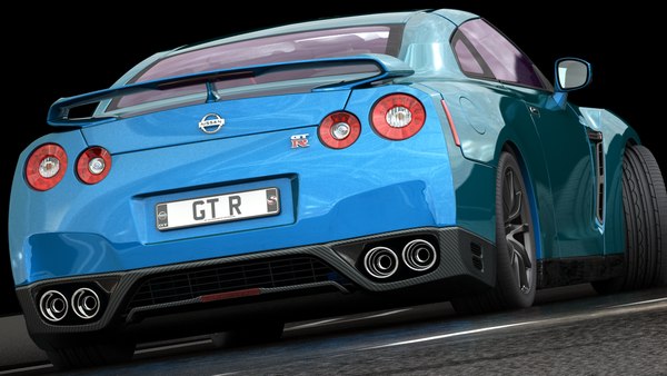 3d nissan gt-r nismo 2017 model